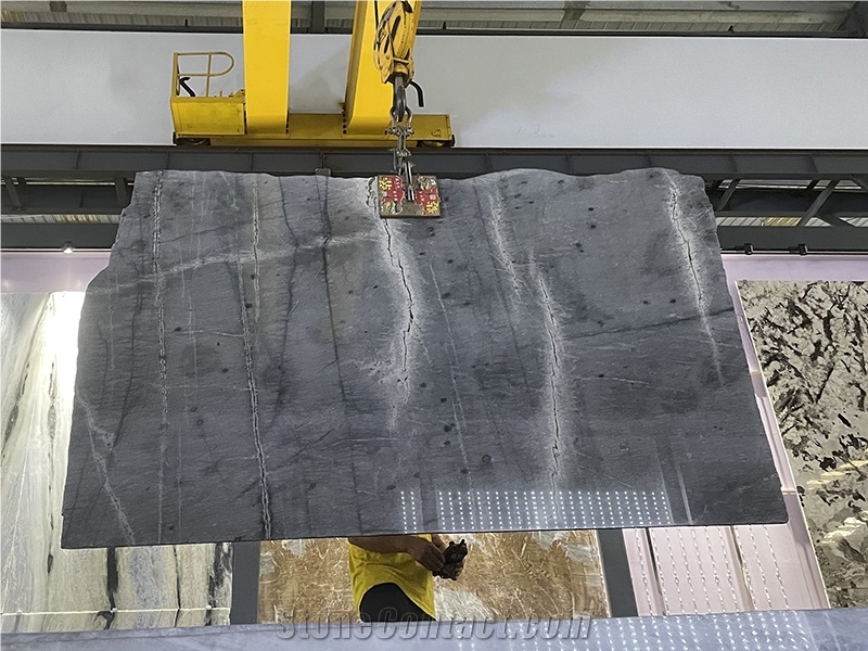 Silver River Marble Slab and Tiles,Polished Grey Marble Wall from China ...