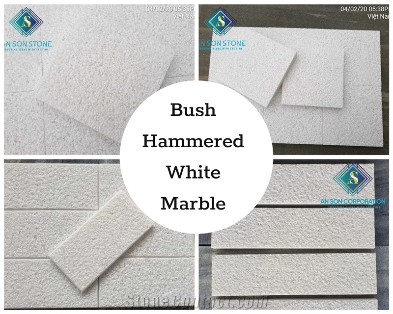 Special Offer For Bush Hammered White Marble Tiles from Viet Nam ...