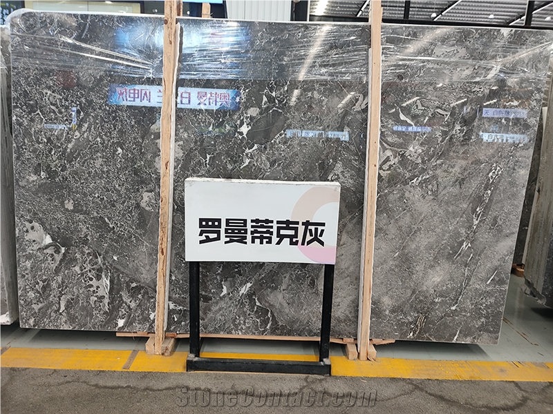 Romantic Grey Marble Wall And Floor Application from China ...