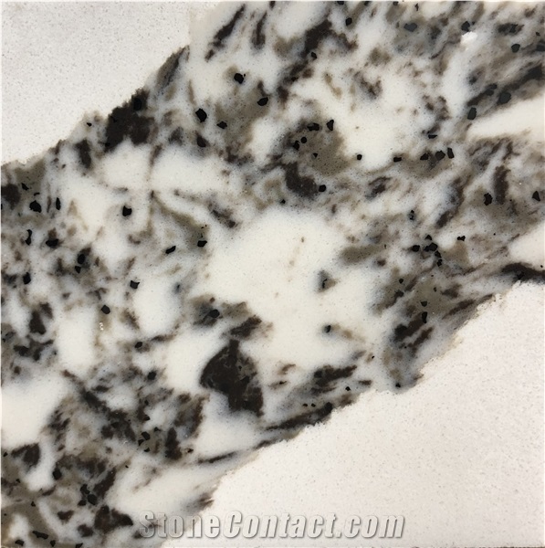 VG1303 Calacatta Milano Artificial Quartz Stone Slab from Viet Nam ...