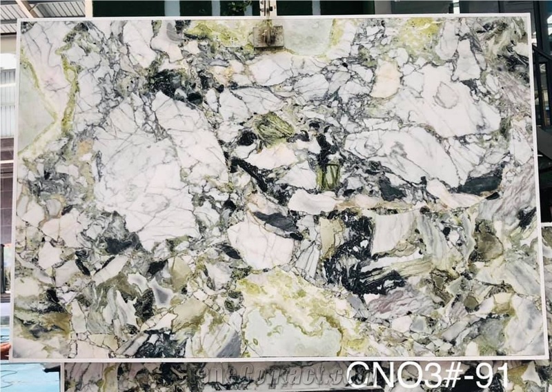 White Beauty Marble Ice Cold Jade Slab from China - StoneContact.com