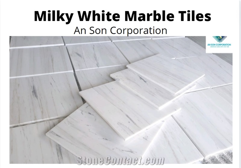 Hot Promotion Milky White Marble Tiles from Viet Nam - StoneContact.com