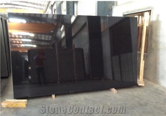 Jet Black Granite, Indian Jet Black Slabs & Tiles from China ...