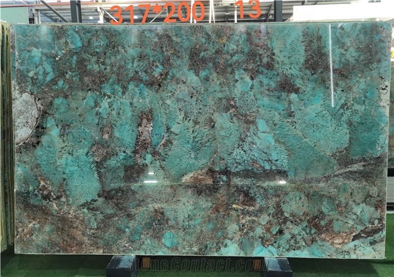 Amazonite Quartzite Slab A Plus Grade from China - StoneContact.com
