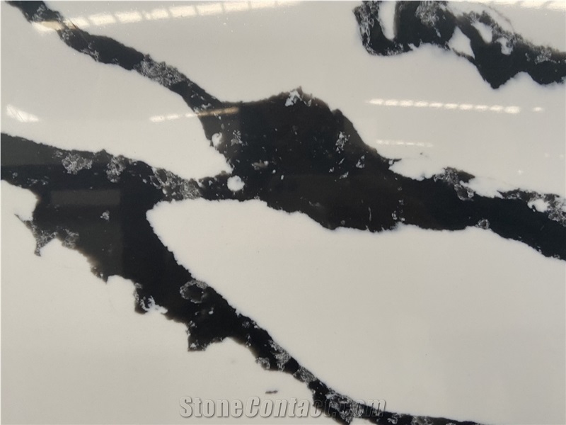 Artificial Stone Calacatta Prada Quartz Slabs And Tiles from China ...