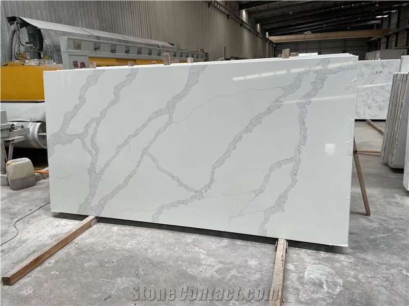 Manufactured Stone Artificial Calacatta Quartz Slabs from China ...