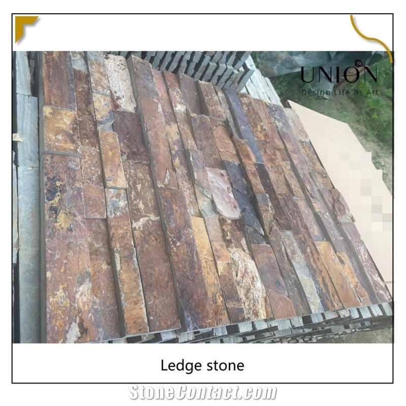 UNION DECO Natural Slate Stone Cement Ledgestone Wall Panel from China ...