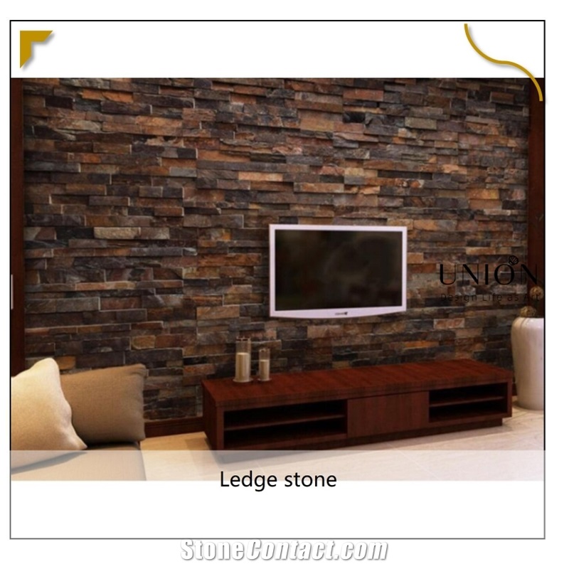 UNION DECO Natural Slate Stone Cement Ledgestone Wall Panel from China ...