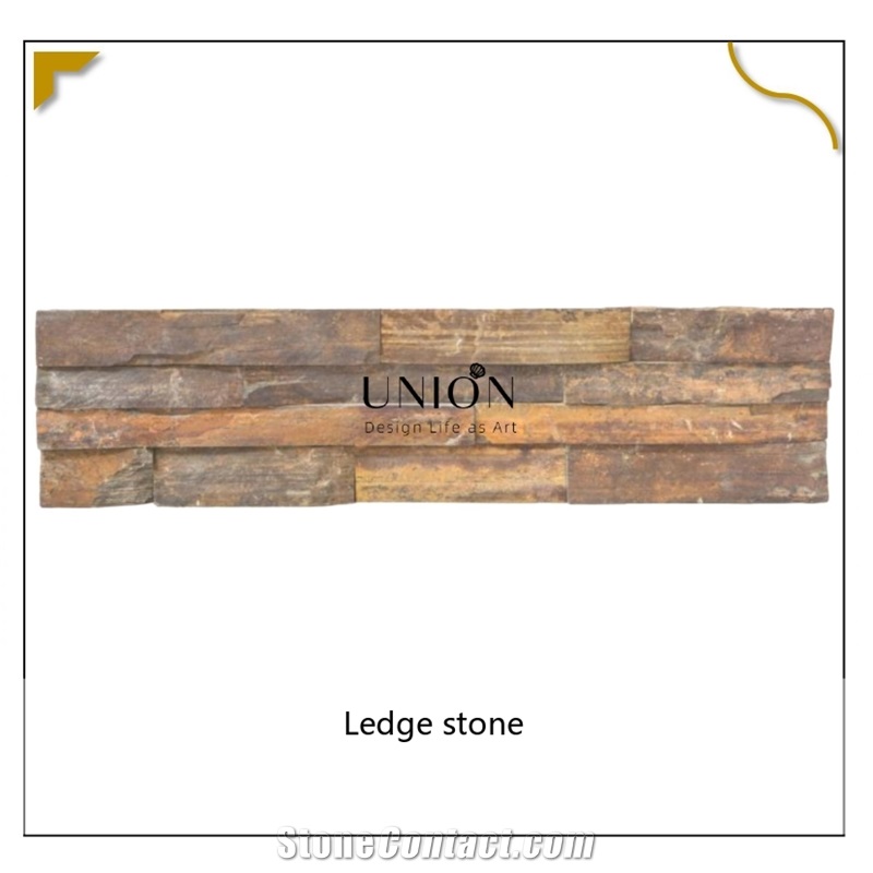 UNION DECO Natural Slate Stone Cement Ledgestone Wall Panel from China ...