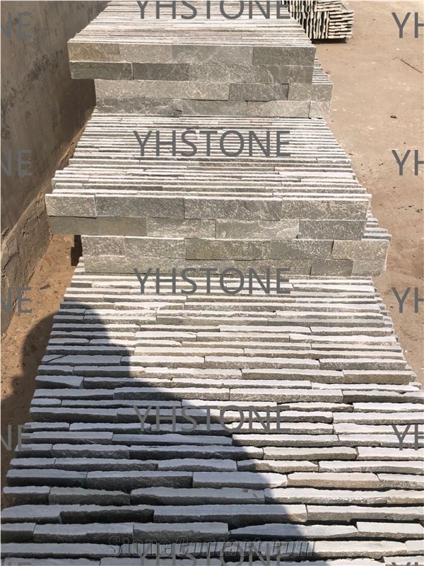 Grey Natural Slate Stacked Stone Veneer Wall Panels from China ...