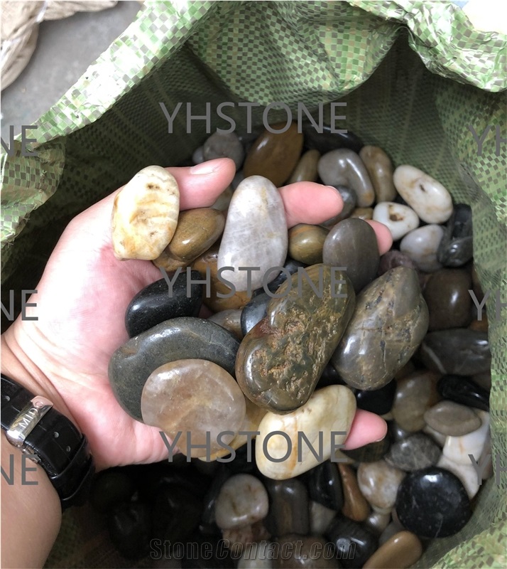 Natural Mix Pebble Stone, River Stone Pebbles from China - StoneContact.com