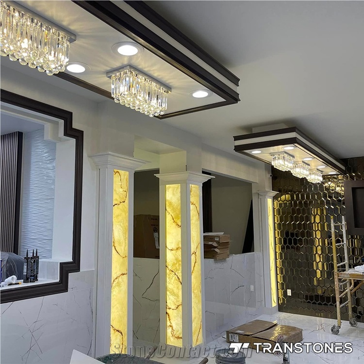 Natural Backlit Onyx Panel Slab Translucent Stone from China ...