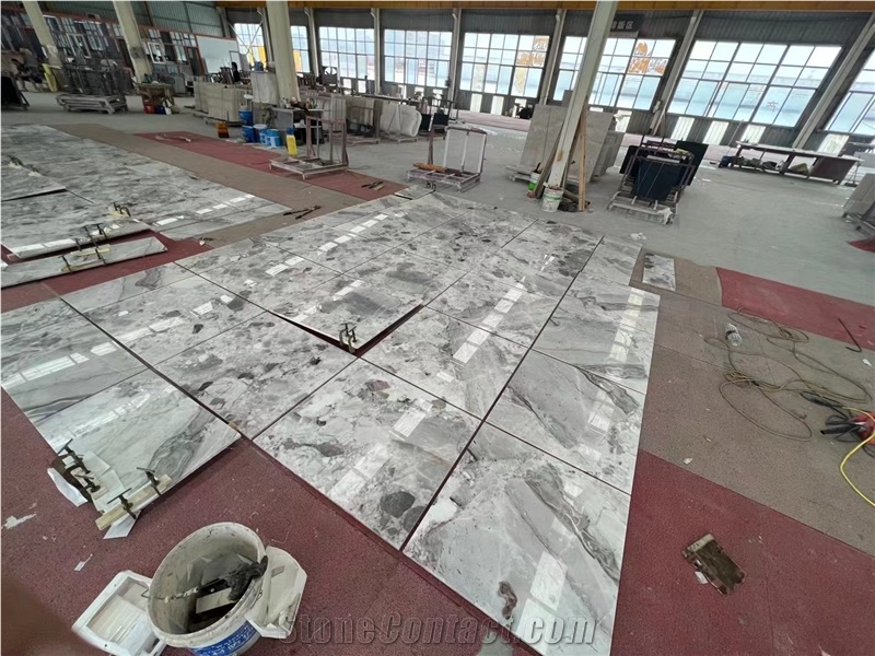 Ash Gray Marble - Panda Grey Marble Slab&Tiles For Flooring from China ...
