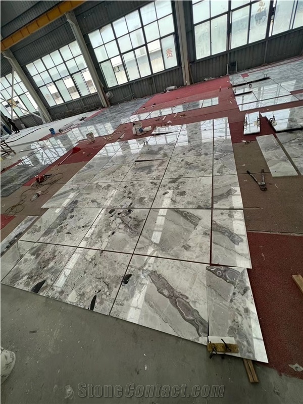 Ash Gray Marble - Panda Grey Marble Slab&Tiles For Flooring from China ...