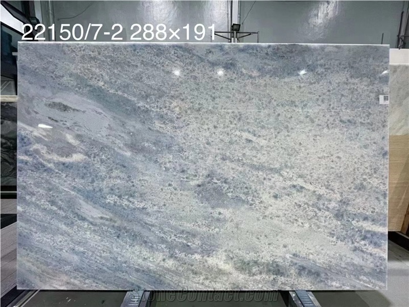 Azul Acquamarina Blue Marble Slab from China - StoneContact.com