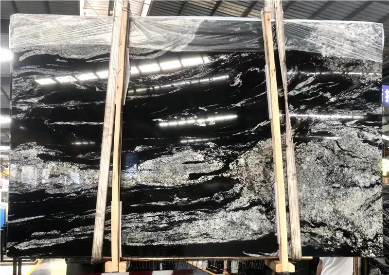 Titanium Black Granite Slab from China - StoneContact.com