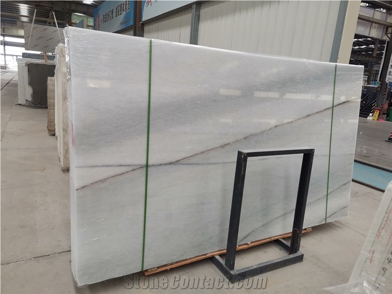 White Marble Slab Columbia Marble Tiles Bookmatch from China ...