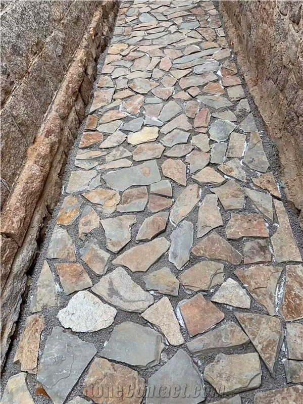 Natural Split Random Rusty Slate Wall Cladding from China ...