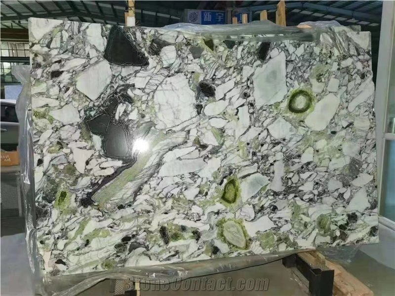 Cold Jade Green Marble Slabs from China - StoneContact.com