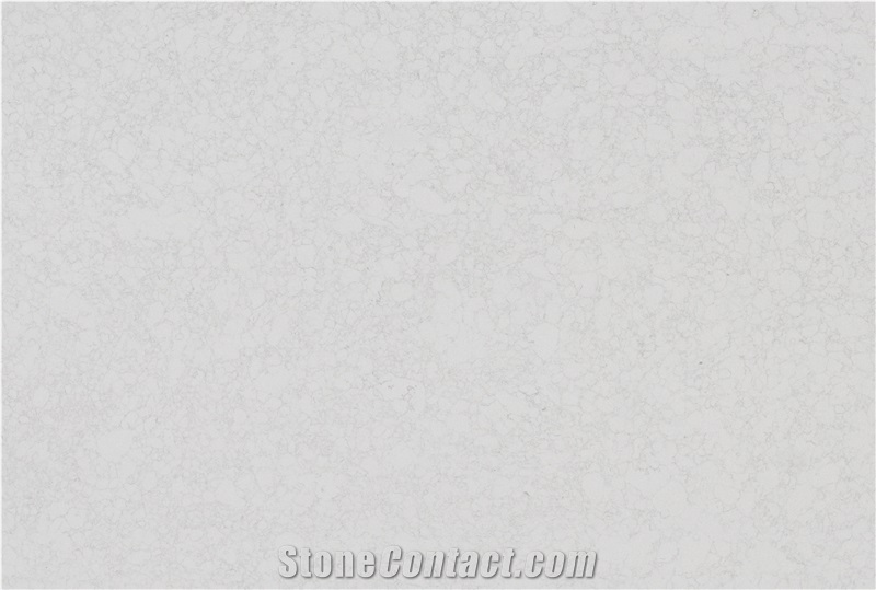 Carrara White Quartz Slab With Fine Lines AQ3026 from China ...