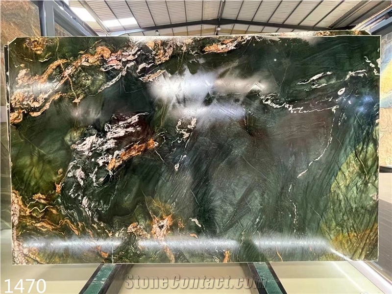 Brazil Green Maestro Quartzite Slabs Bookmatched Wall Tile from China ...
