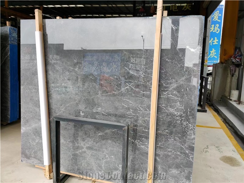 Hermes Grey Marble Slabs Emperador Fume Ash Stone Floor Use from China ...