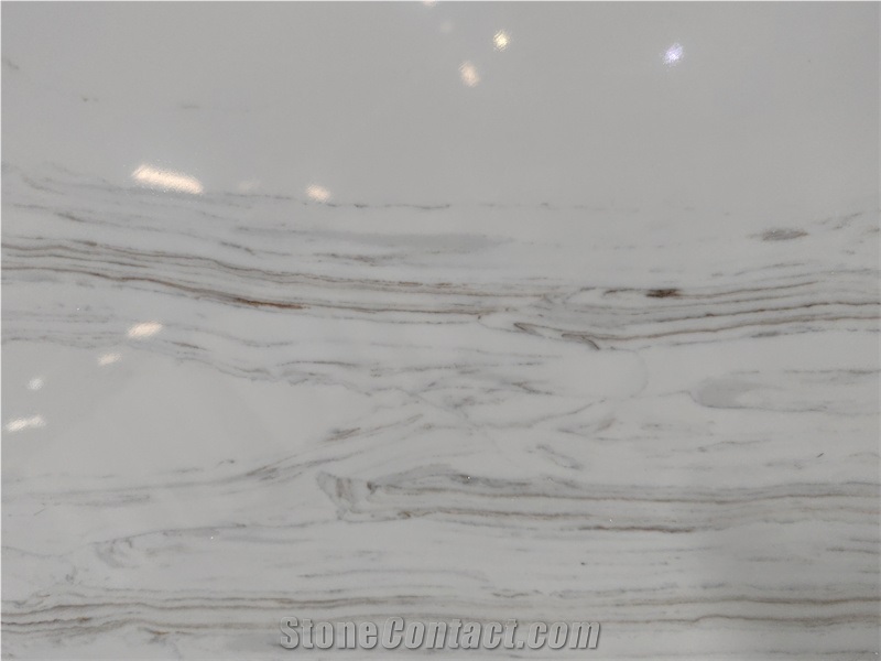GOLDTOP 5028 Palissandro White Quartz Slabs from China GOLDTOP 5028 Palissandro White Quartz Slabs from China