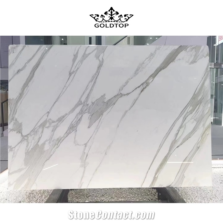 Calacatta White Marble Slabs from China - StoneContact.com