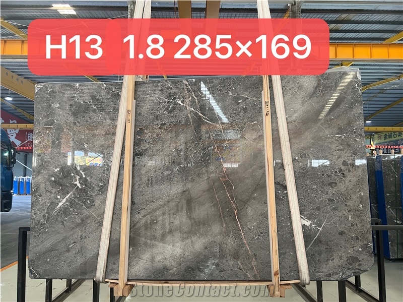 Beautiful Romantic Gray Marble Slabs from China - StoneContact.com