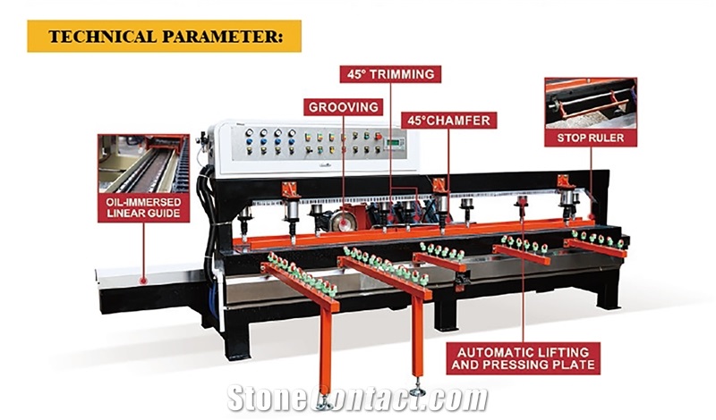 4 Head Precision Chamfering Machine from China - StoneContact.com