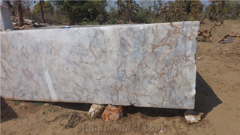 White India Quartzite Exotic Blocks - StoneContact.com