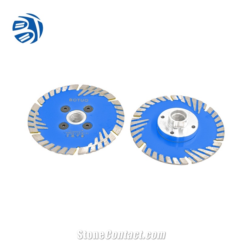 Protective Teeth Turbo Diamond Saw Blade Cutting Stone Slab from China ...