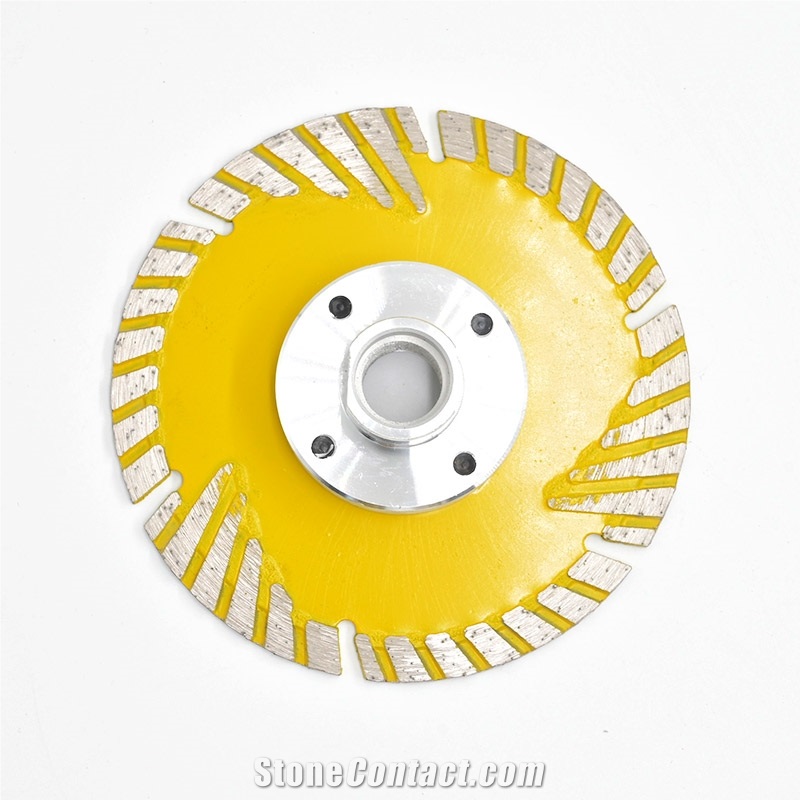 Protective Teeth Turbo Diamond Saw Blade Cutting Stone Slab from China ...
