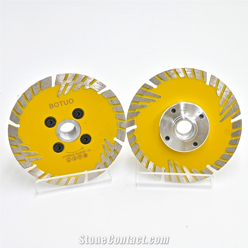 Protective Teeth Turbo Diamond Saw Blade Cutting Stone Slab from China ...