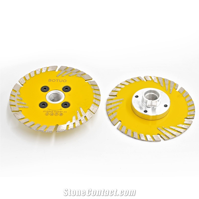 Protective Teeth Turbo Diamond Saw Blade Cutting Stone Slab from China ...