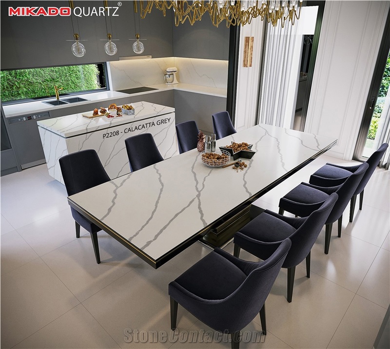 Vietnam Calacatta Grey Engineered Stone Slabs from Viet Nam ...