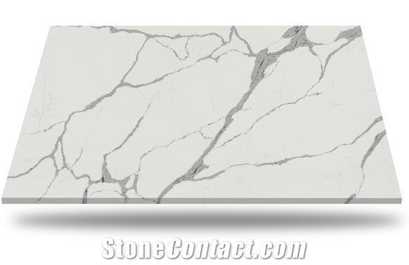 Calacatta Supreme Quartz Slabs from China - StoneContact.com