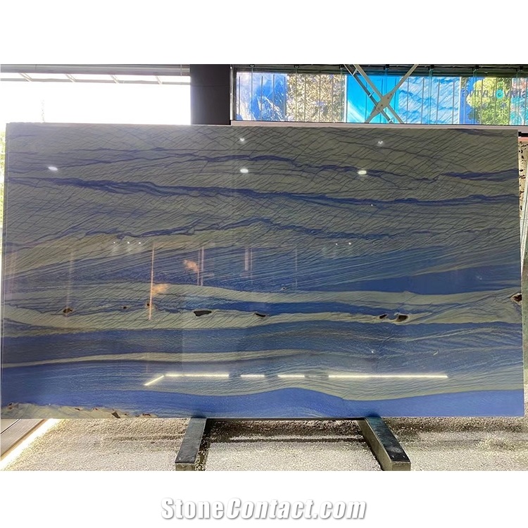 Blue Quartzite Polished Tiles And Slabs - StoneContact.com