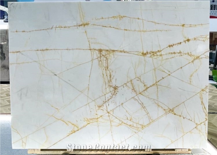 Golden Spider Marble Drama Gold Slabs Tiles from China - StoneContact.com