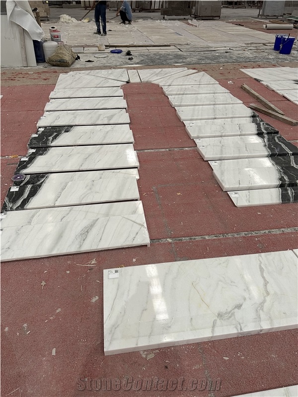 Black Polished Marble Stair - StoneContact.com