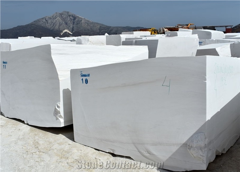 Sivec White Marble Blocks from North Macedonia - StoneContact.com