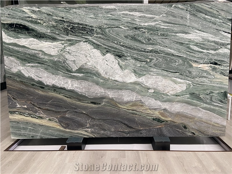 Sea Wave Green Marble For Flooring Tiles from China - StoneContact.com