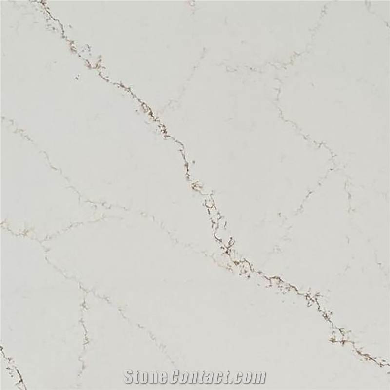 1130 Model Fine Grain Light Yellow Calacatta Quartz Slabs from China ...