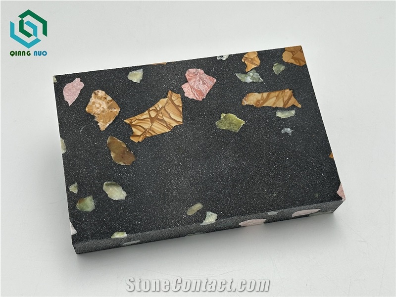 Coffee Colored Stone Slab Floor Dedicated Terrazzo Slabs from China ...