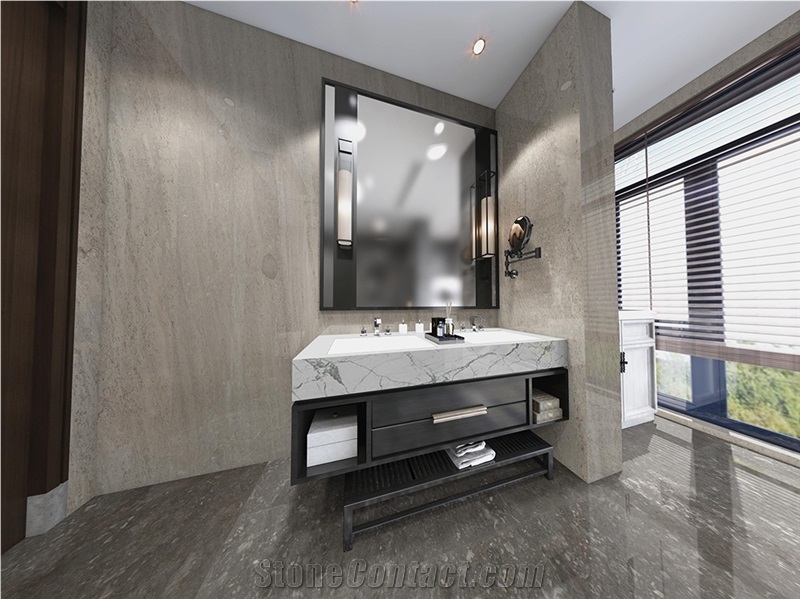 Caesar Grey Marble Slabs And Cut To Size from China - StoneContact.com