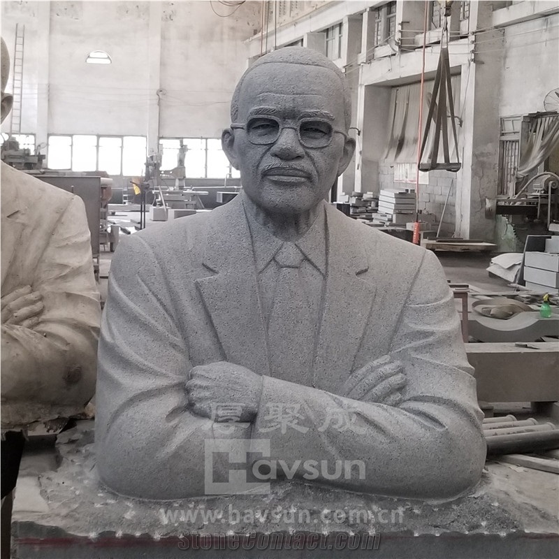 Customized Human Head To Chest Bust Memorial Monument from China ...