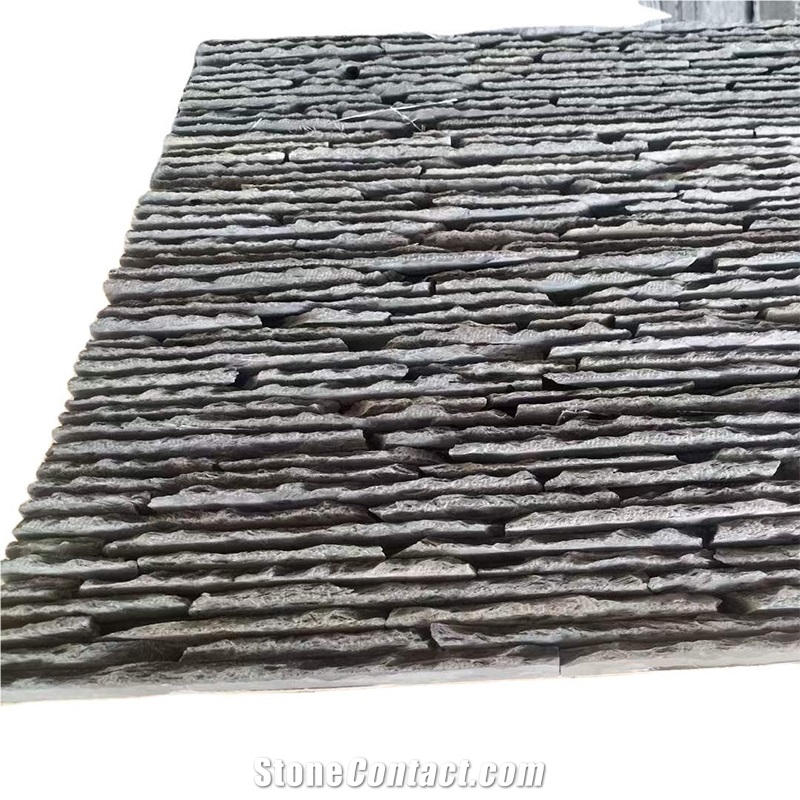 Grey Slate Wall Cladding Stone Tiles - StoneContact.com