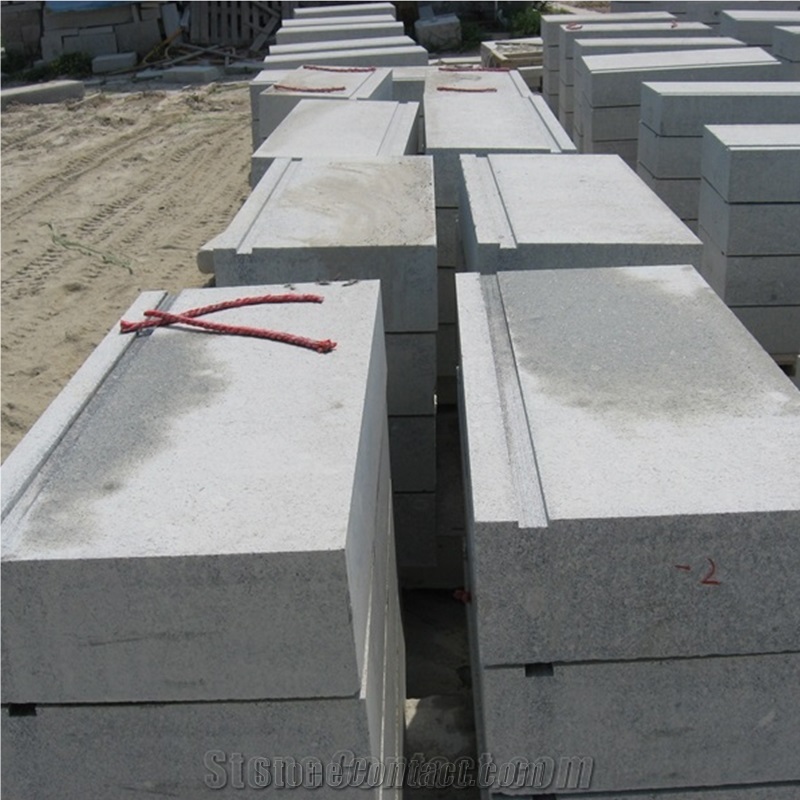 Grey Granite Stone Steps Blocks With Black Strips from China ...