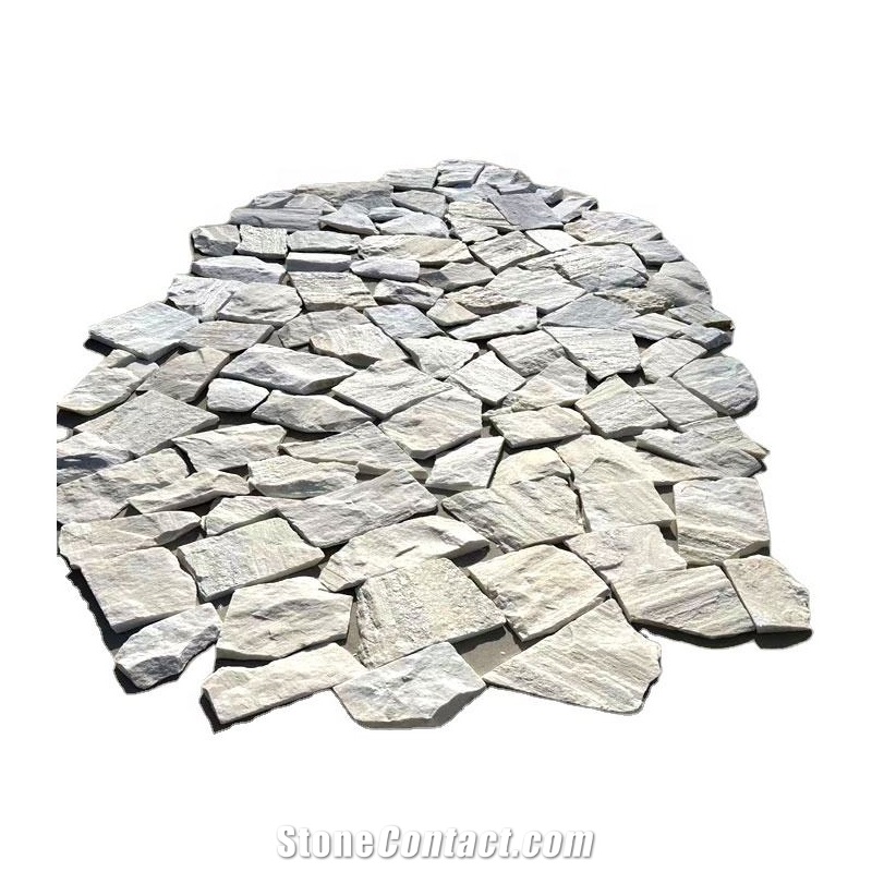 Quartzite Flagstone Paver Walkway in China - Natural Stone ...