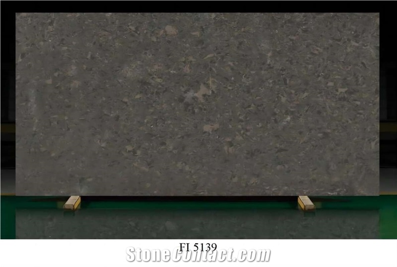 Black Quartz Slab Engineered Stone Tiles from China - StoneContact.com